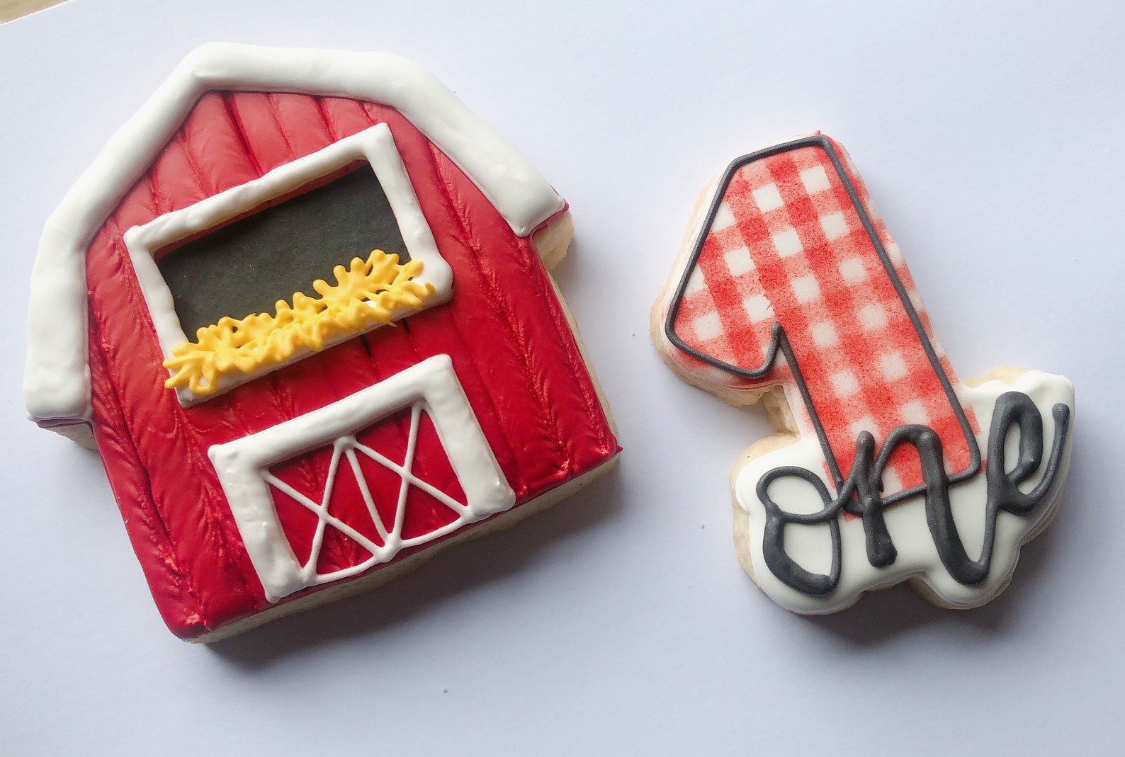 Farm Themed Birthday Cookies Dozen Large - Etsy