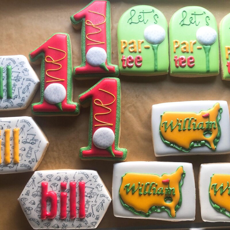 Golf Themed Cookies - Etsy