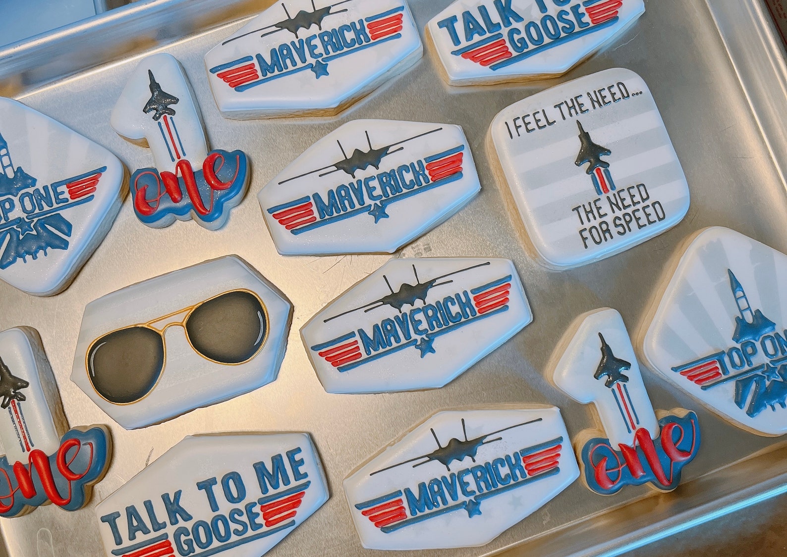 Top Gun Themed Birthday Cookies - Dozen - Etsy