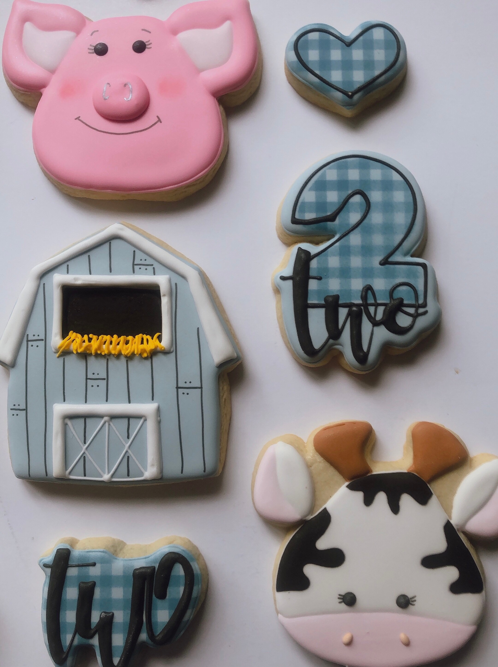 Farm Themed Birthday Cookies Dozen Large - Etsy