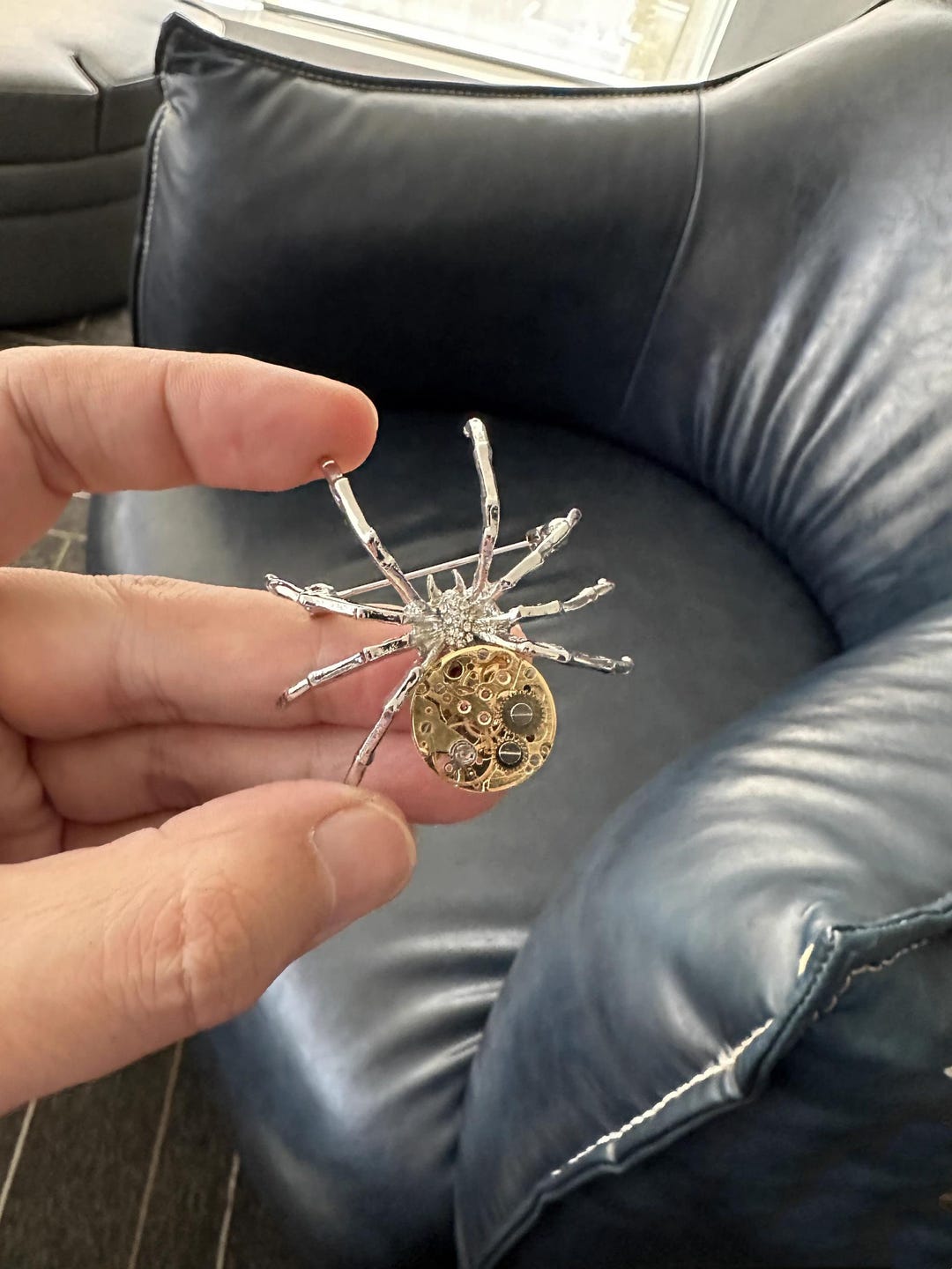 Punk Mechanical Spider Choker & Brooch Dual-use Steampunk Accessory ...