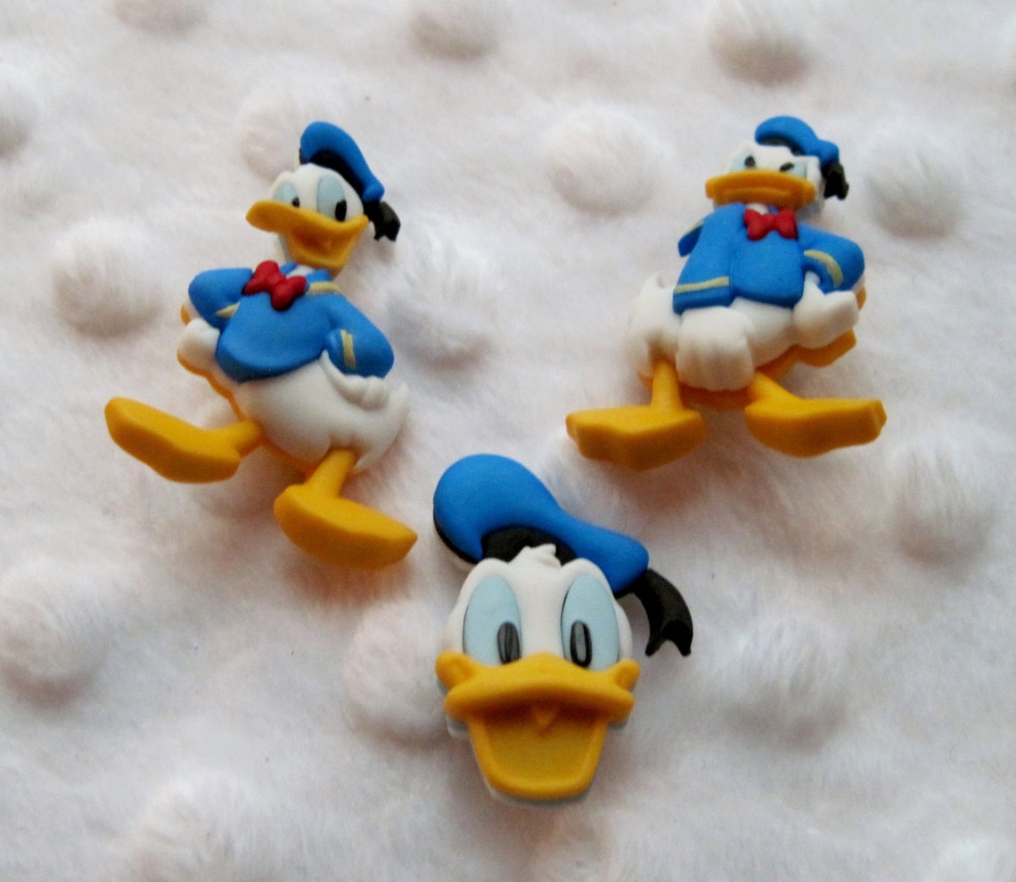 Donald Duck Disney Buttons Set of 3 - Etsy