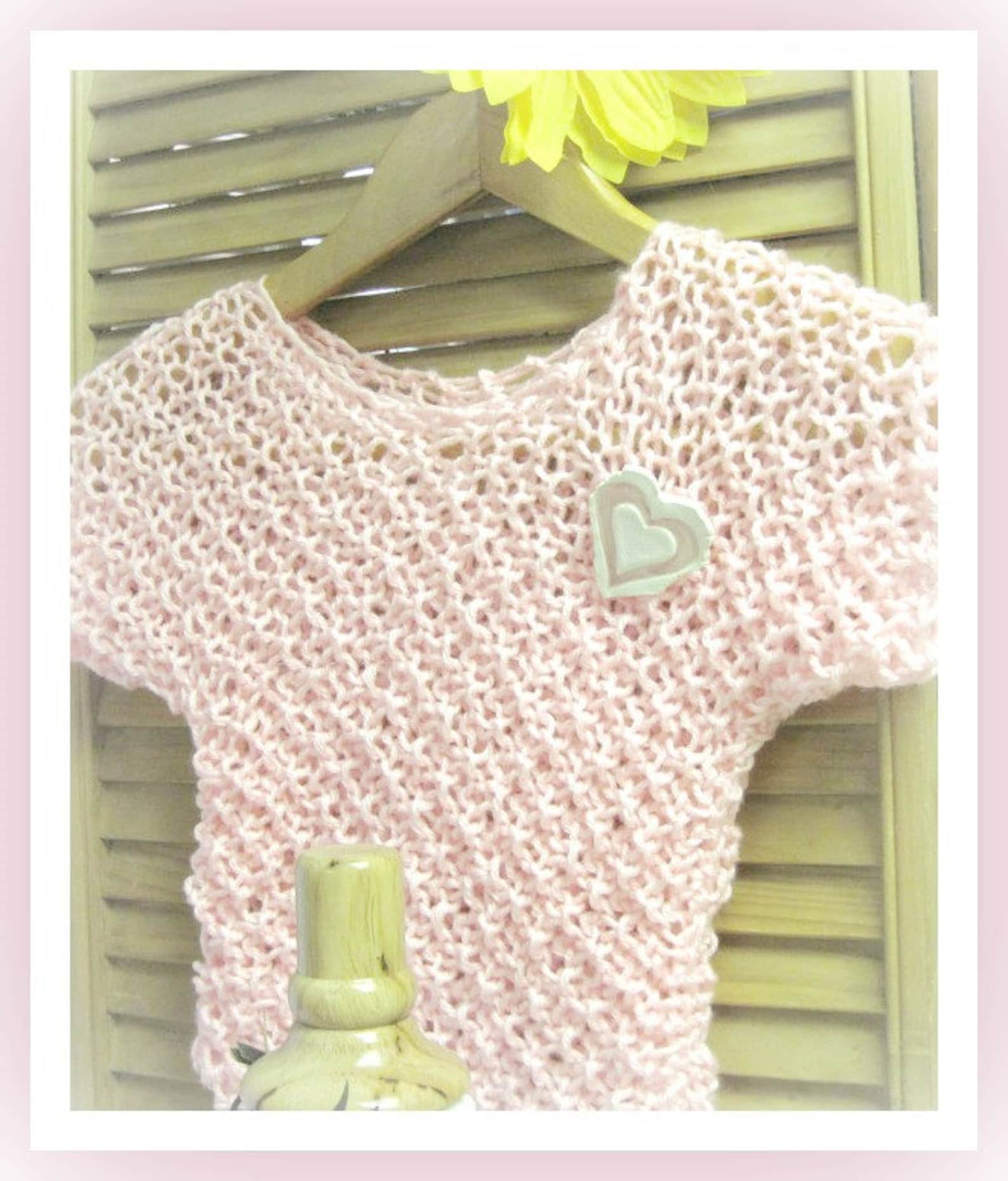 One Piece Slip-over Top Knitting Pattern From Toddler to Teen | Etsy