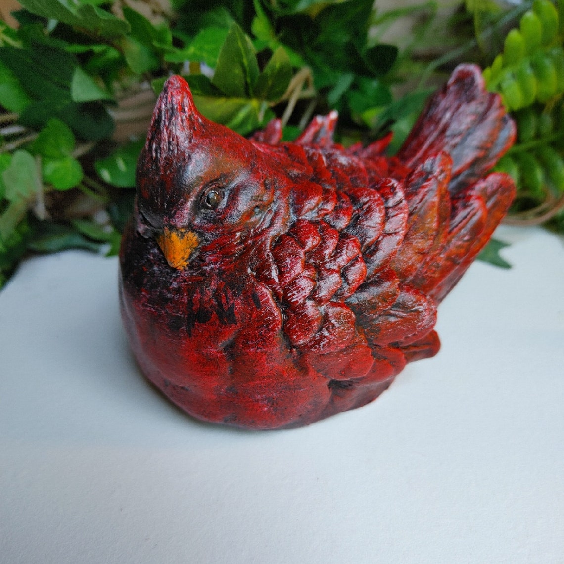 One Fat Male or Female Concrete Cardinal 5 X 4 X 3.5 - Etsy