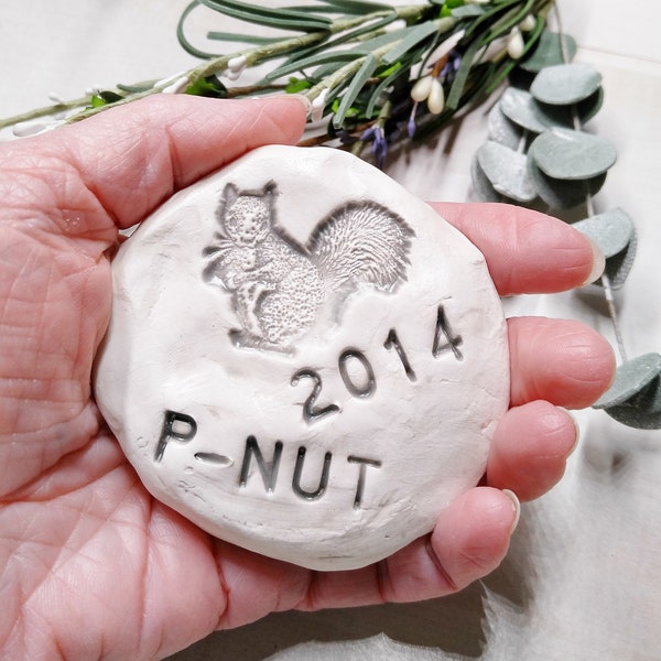 Squirrel Memorial Stone - Etsy