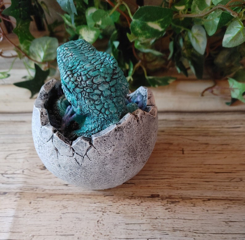 Concrete Hatching Dragon Cement Dragon Figurine Cement - Etsy