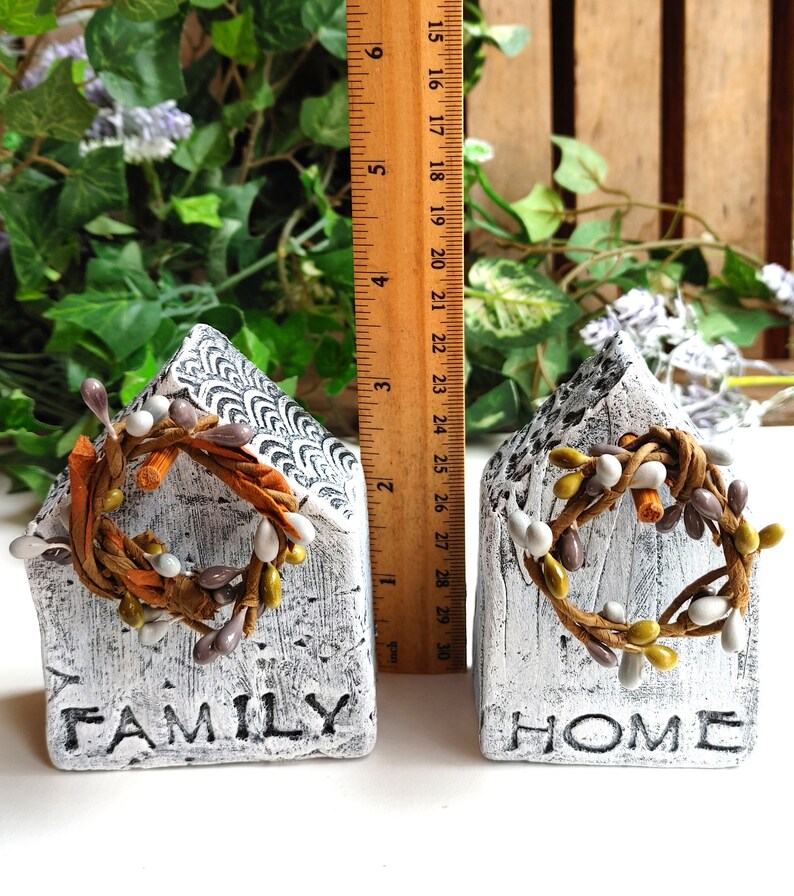 Concrete Family And/or Home Mini House Mini House in Concrete - Etsy