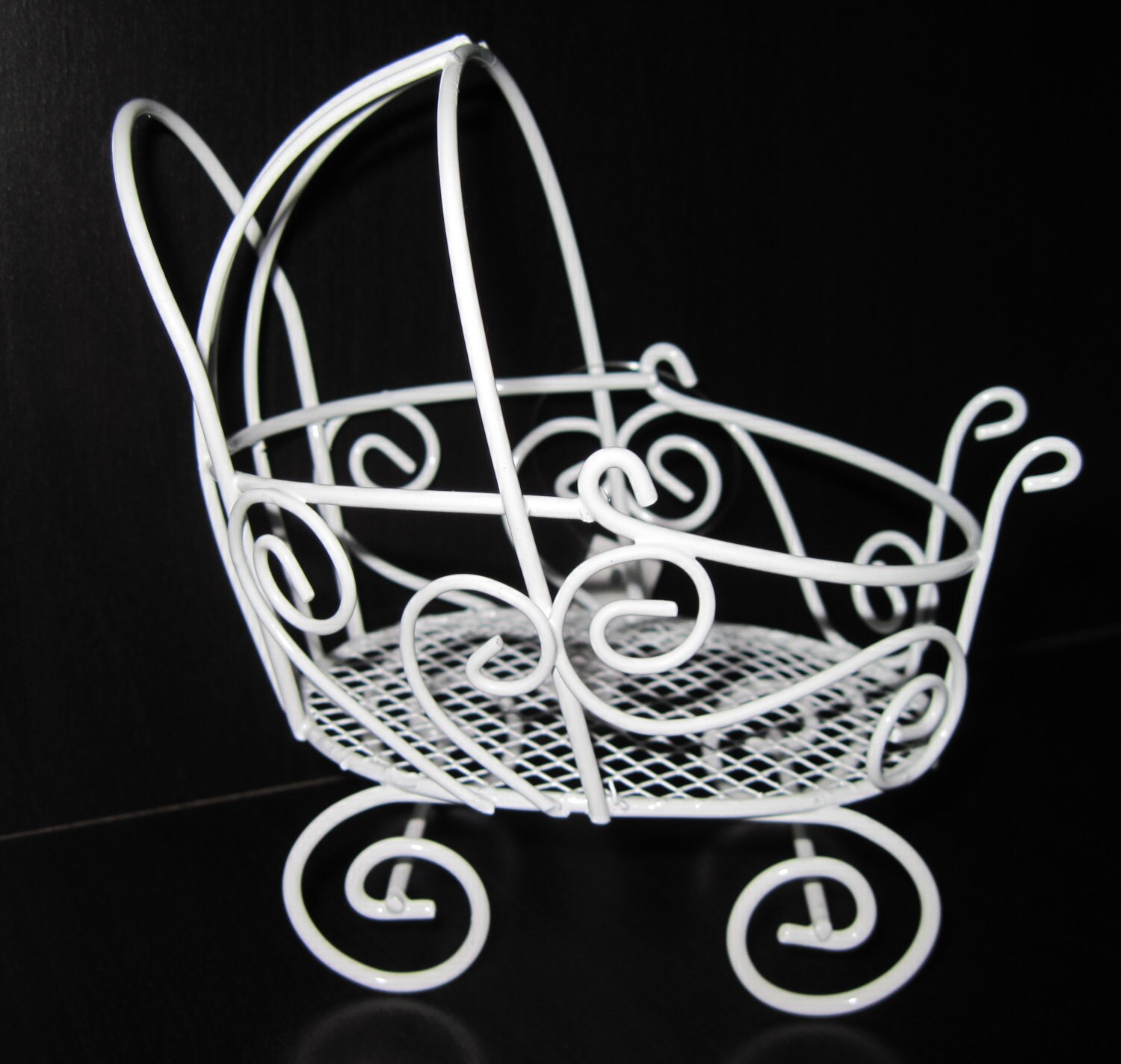 Un-decorated White Wire Mini Carriage Stroller for Baby - Etsy