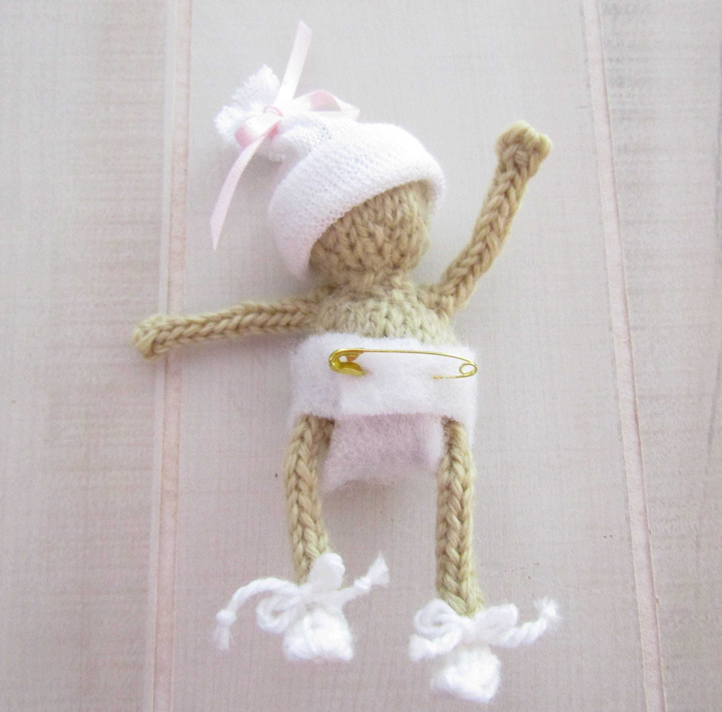 Pattern for Knitted 4 Inch Baby Doll, Hats and Crochet Basket - Etsy