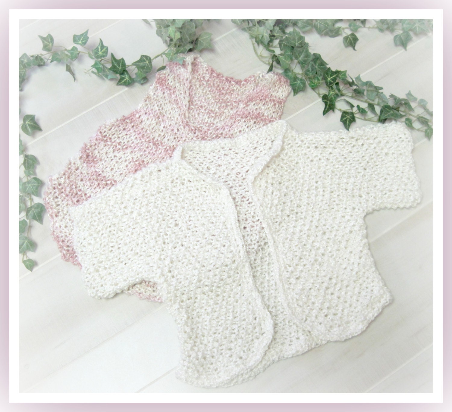 Larger Sizes Bamboo Shell and Bolero Adult Knitting Pattern XL, XXL ...
