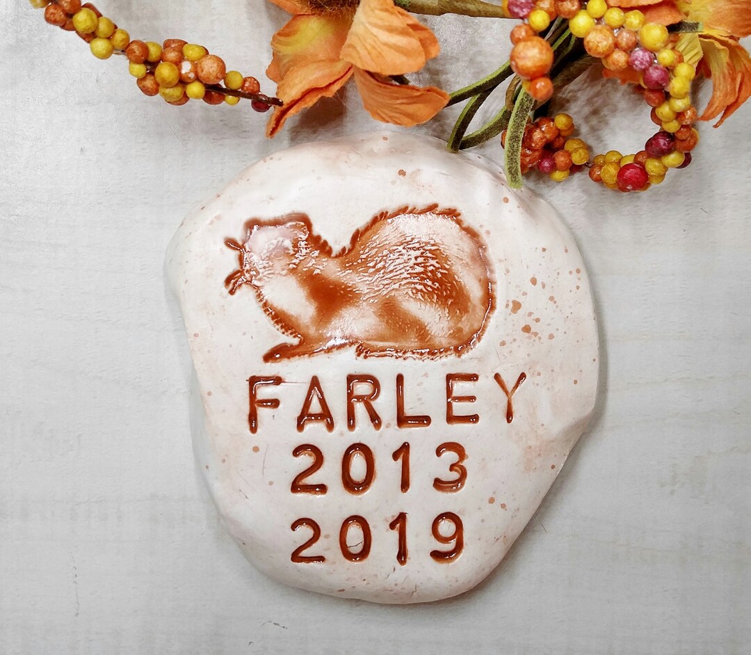 Ferret Memorial Stone Personalized 2.5 to 3.5 Ships Insured Priority ...