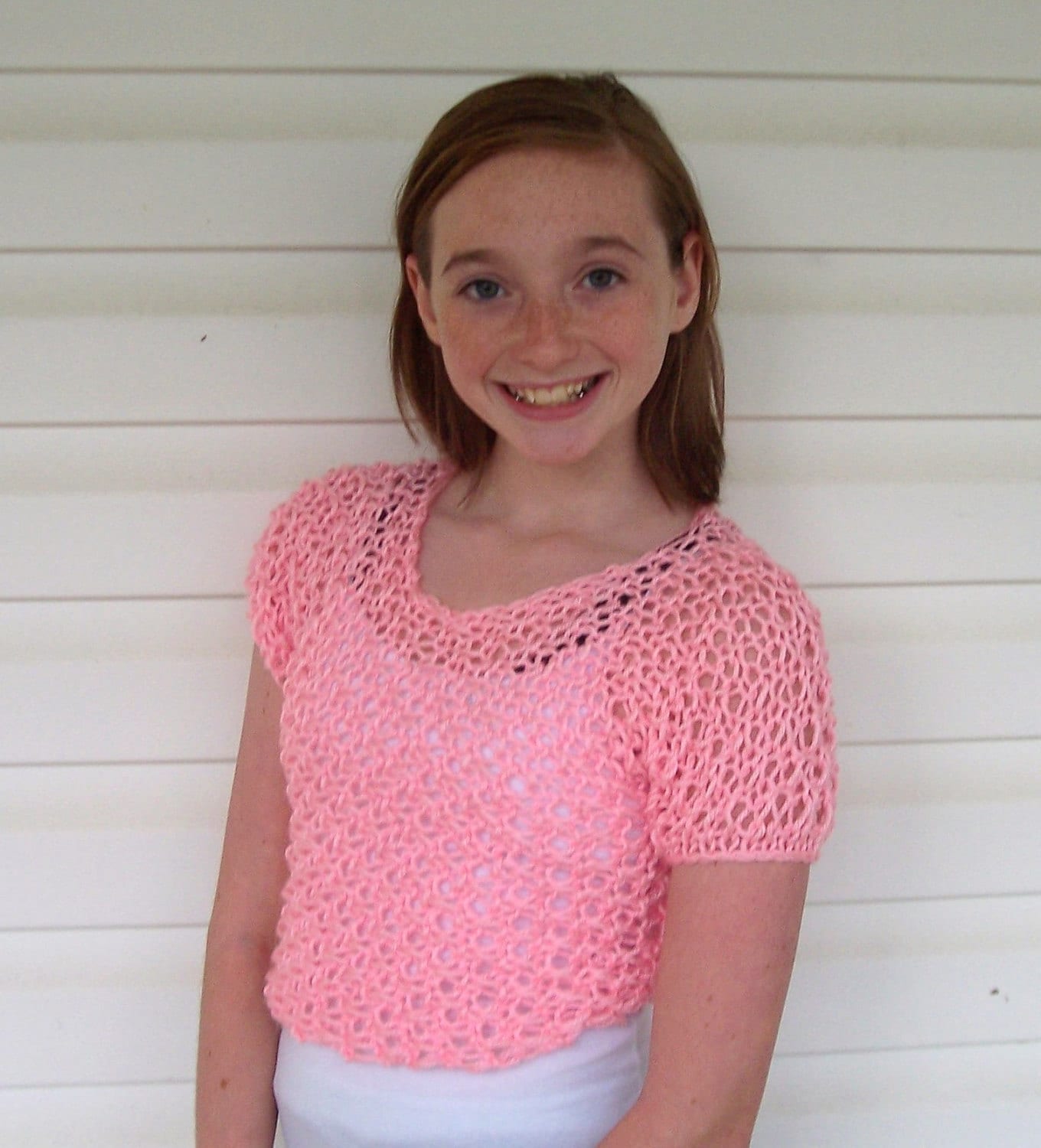 One Piece Slip-over Top Knitting Pattern From Toddler to Teen Sizes - Etsy