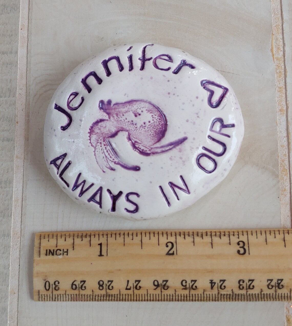 Hermit Crab Memorial Stone Personalized 2.5 to 3.5 Ships | Etsy