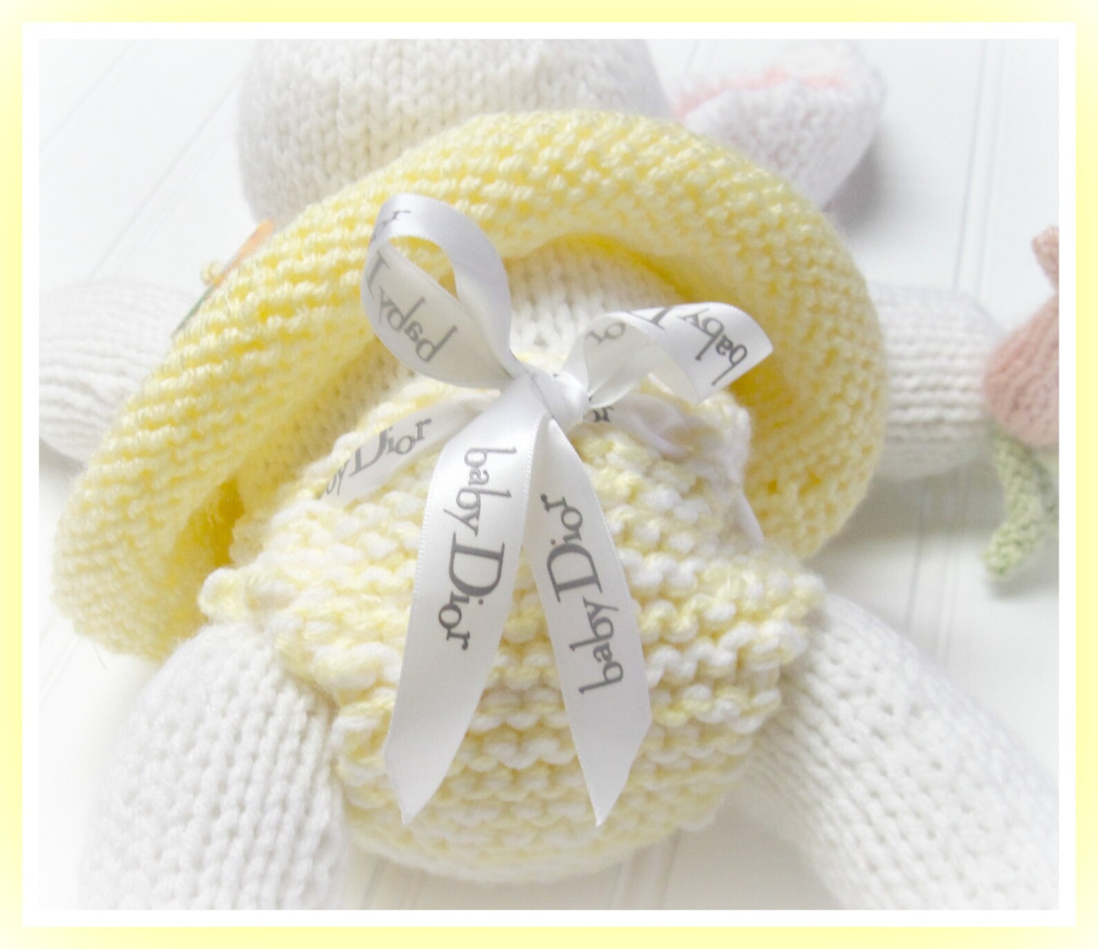 Beatrice Bunny Panties Dress and Carrot Pacifier Pattern Knitted - Etsy