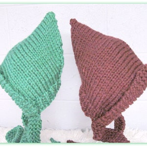 Laurel Lane Pixie Hat in Bulky Yarn Knitting Pattern Adult Size - Etsy