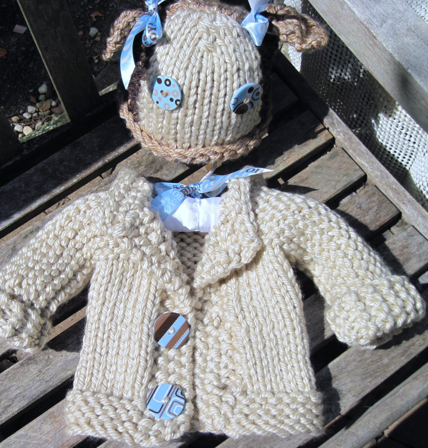 Puppy Dog Hat and Coat Infant Knitted Pattern - Etsy