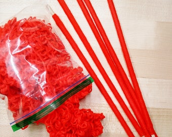 Pale Yellow Curly Yarn Hair for Your Handmade Dolls and Crafts | Etsy