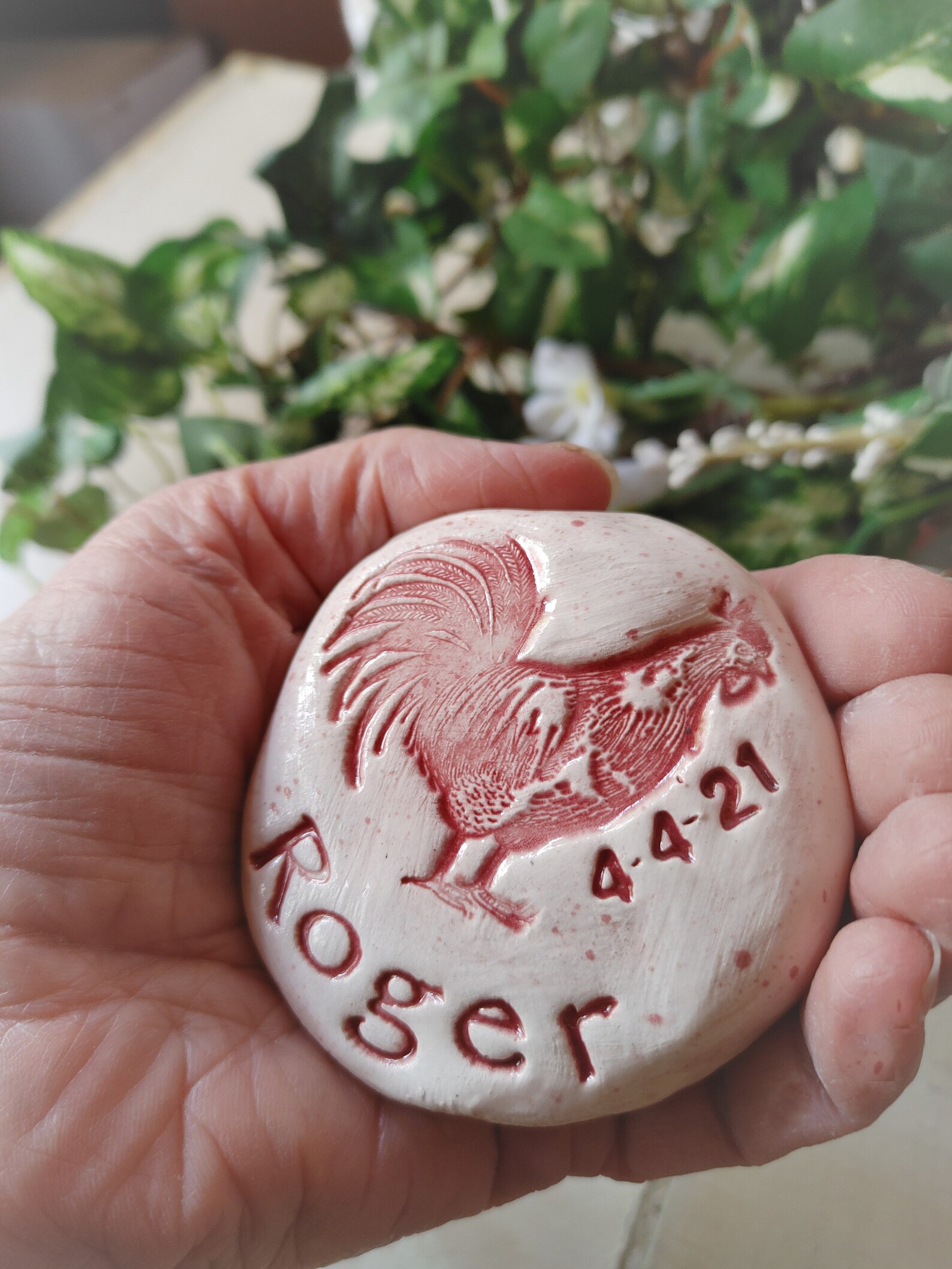 Personalized Chicken or Rooster Memorial Stone 2.5 to | Etsy