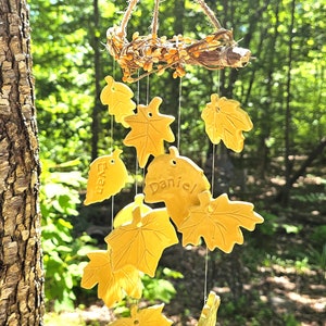 Custom Family Tree Wind Chime, Family Tree Wind Chimes, Personalized ...