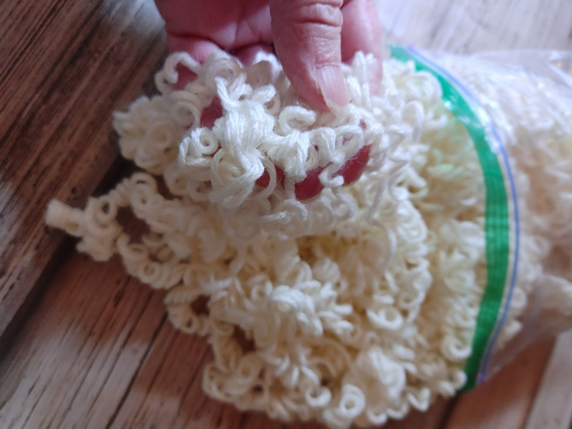 Cream Color Curly Yarn Hair for Your Handmade Dolls and Crafts - Etsy