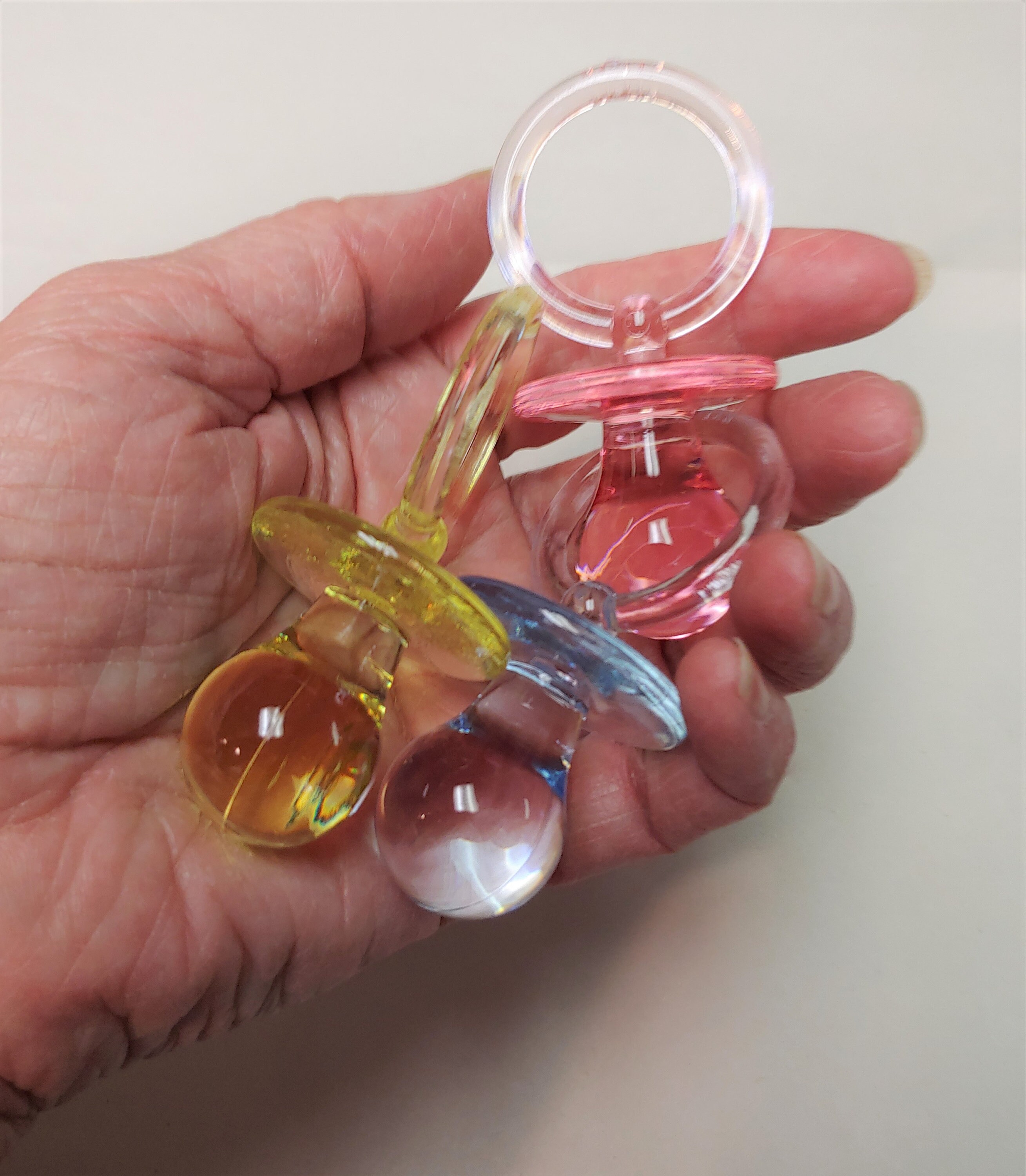 Pacifier Beads Plastic Assorted Colors 6 pieces | Etsy