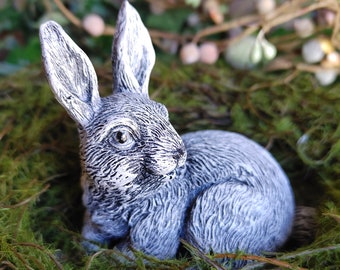Cement Rabbit Planter - Etsy