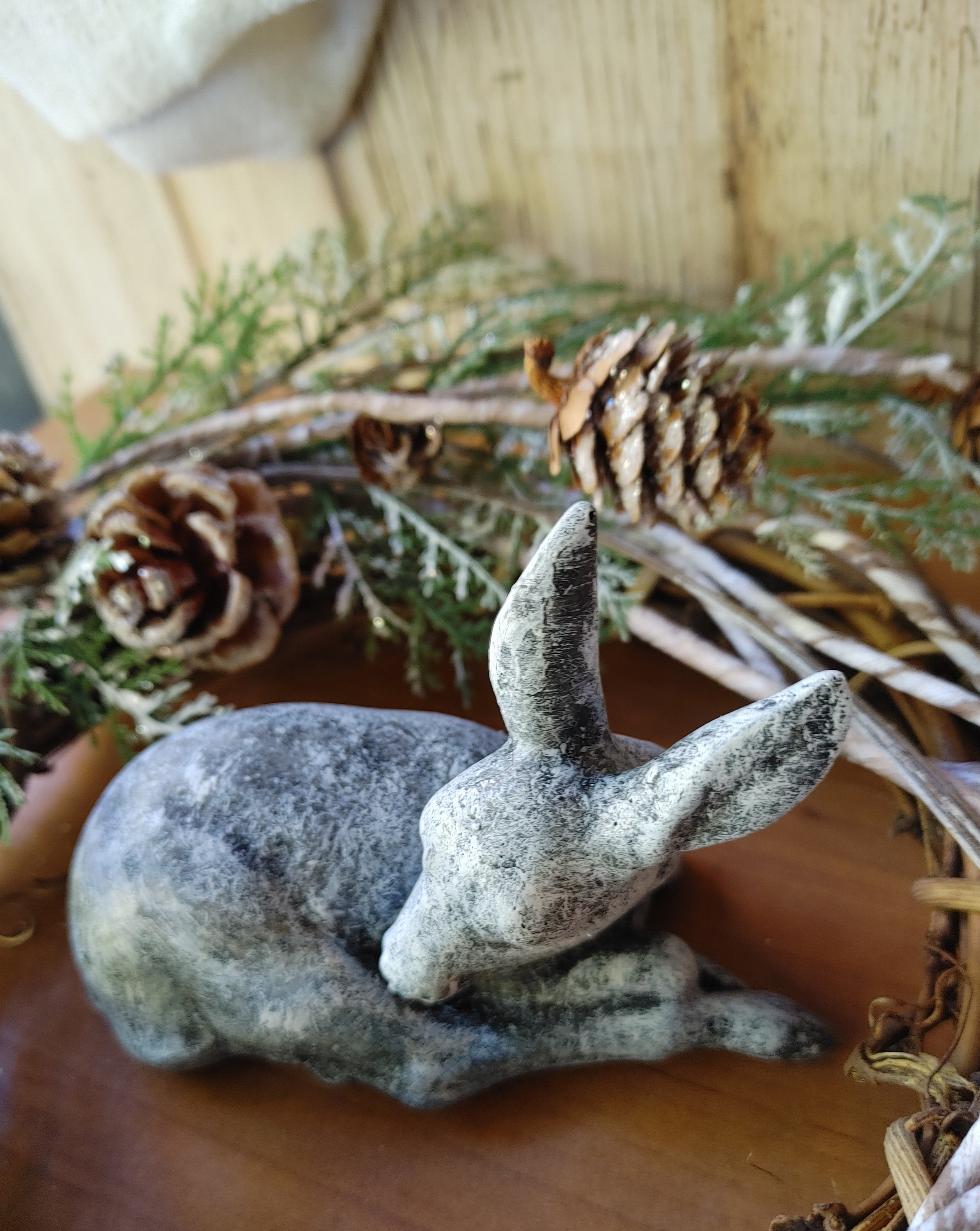 Concrete Fawn Figurine: Garden Deer Accent - Etsy