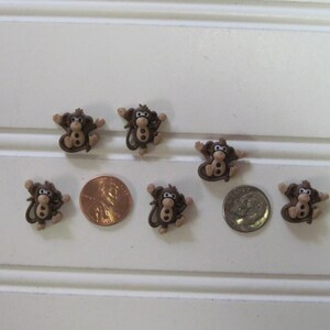 Sew Cute Monkeys Buttons Six to a Set - Etsy