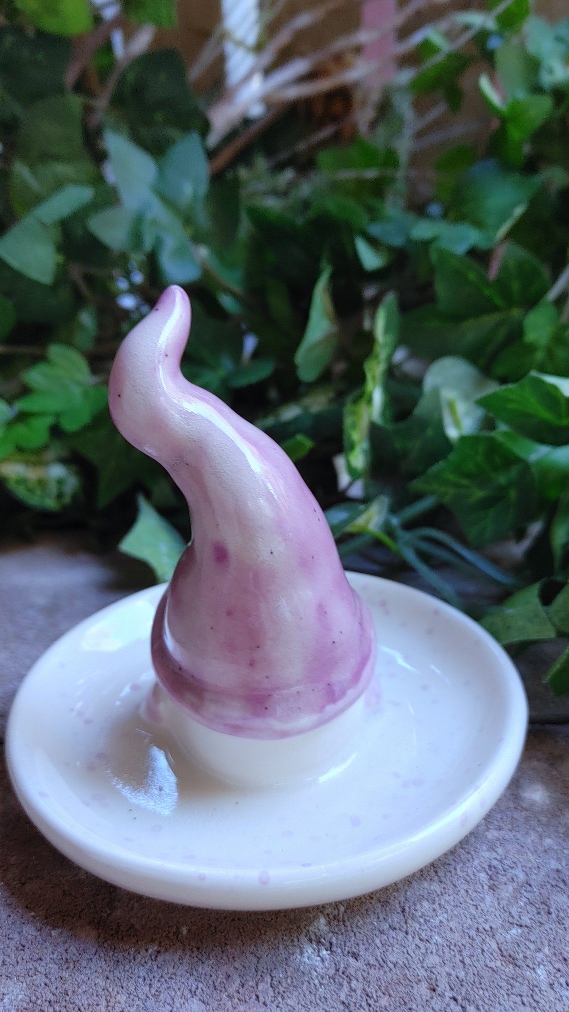 Lavender Purple Ceramic Gnome Ring Holder Ring Holder Gnome - Etsy