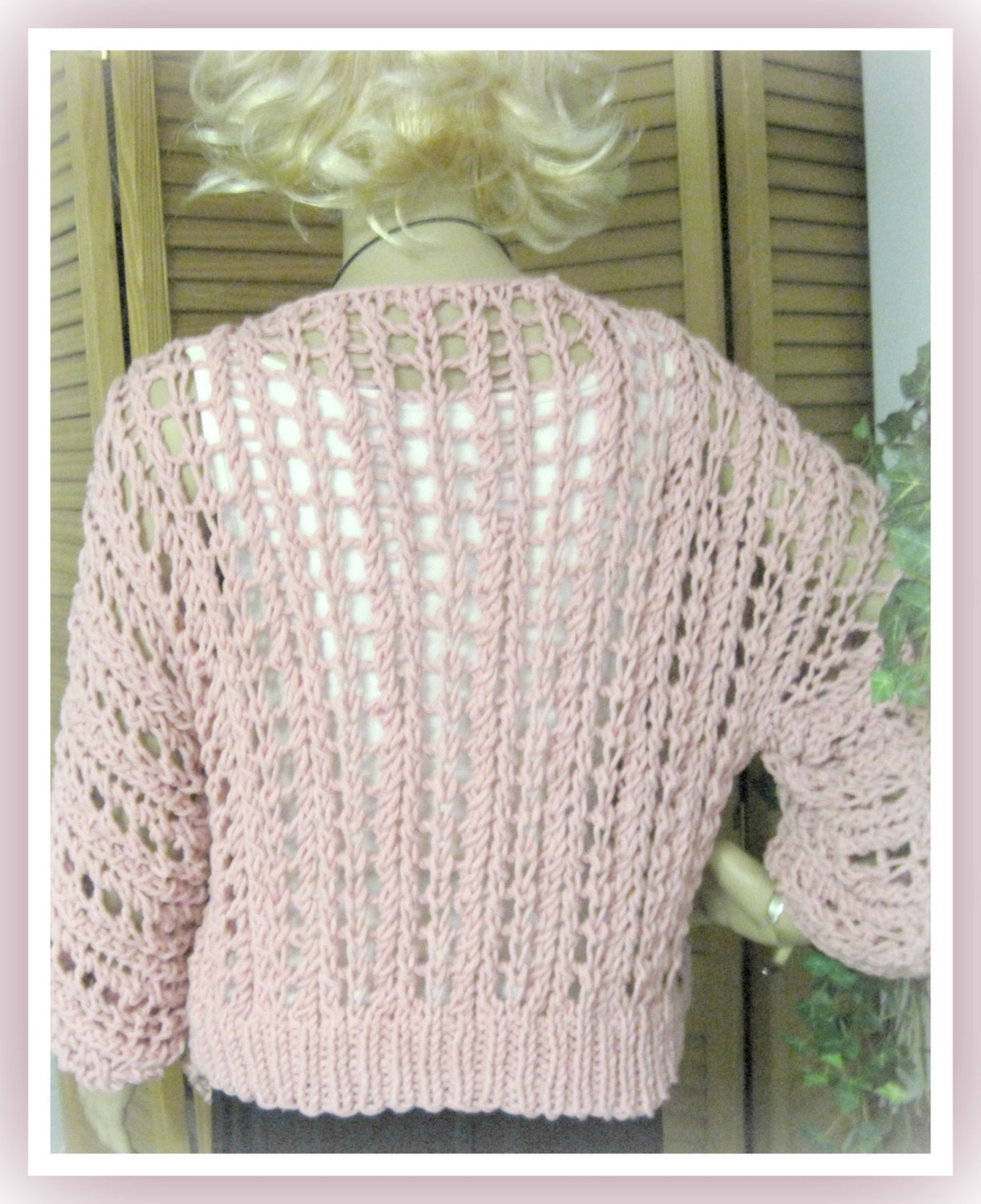 Adult Spring Cardigan Knitting Pattern for Adults XS S M L - Etsy