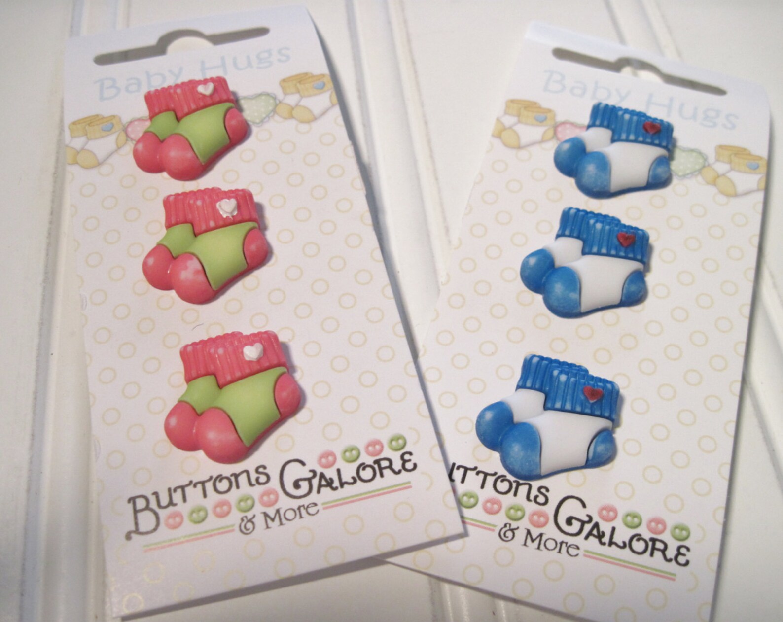 Booties Buttons Galore Novelty Buttons 3 Items - Etsy