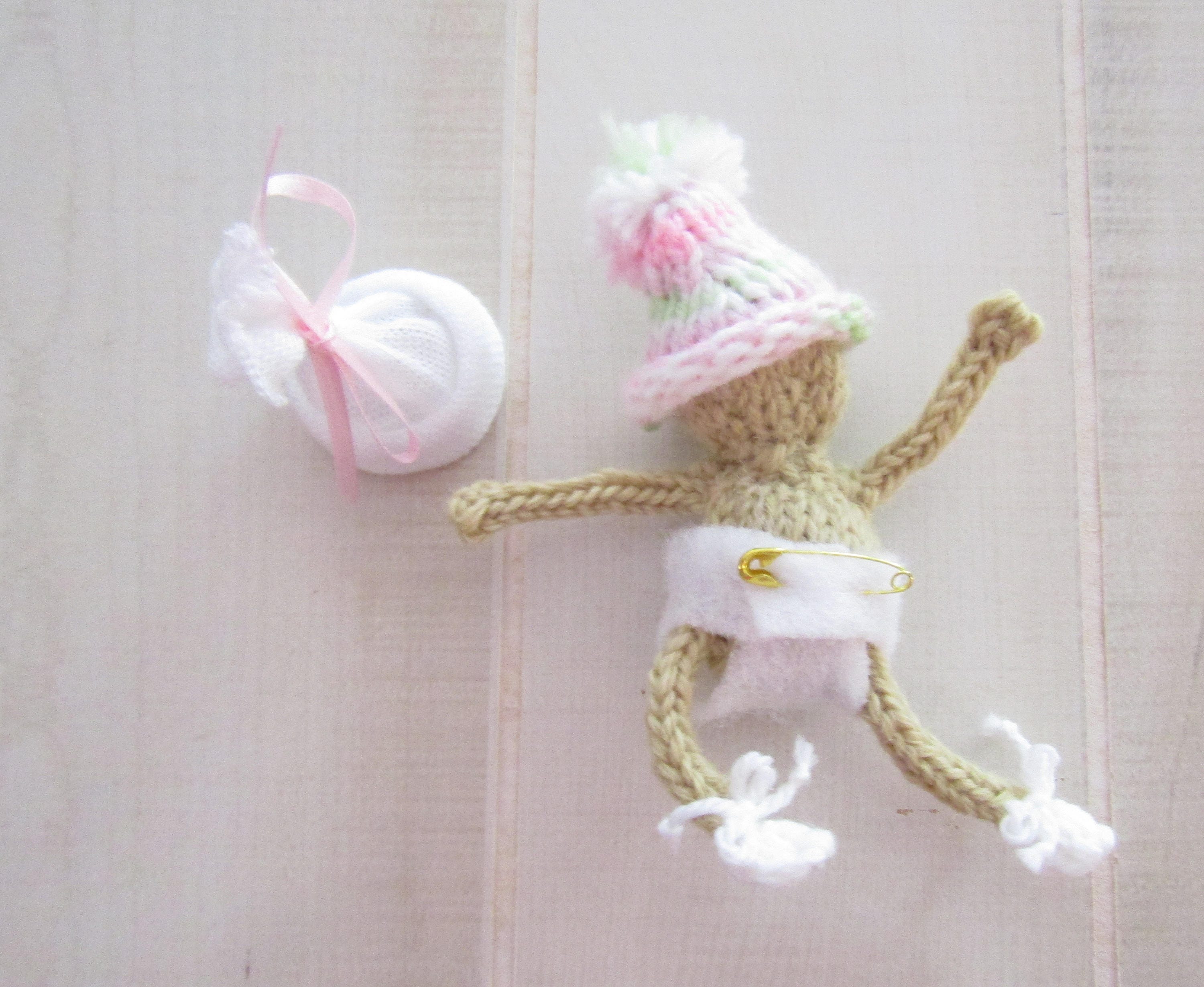 Pattern for Knitted 4 Inch Baby Doll, Hats and Crochet Basket - Etsy