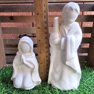 Ceramic Bisque Nativity Set: DIY Ready to Paint, 3 Piece (6.5H X 2.75w ...
