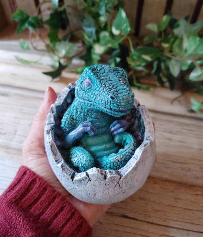 Concrete Hatching Dragon Cement Dragon Figurine Cement - Etsy