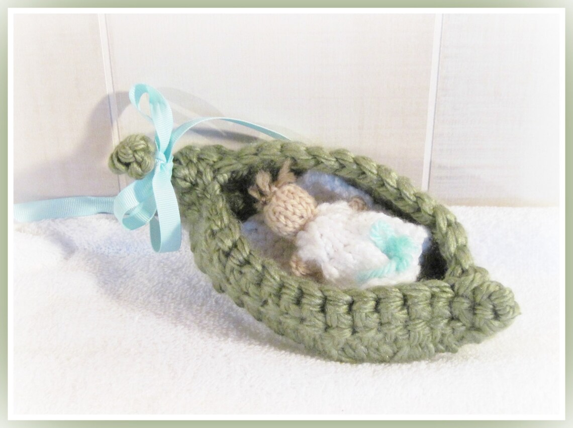 Pea Pod and Baby Pattern Knit and Crochet - Etsy