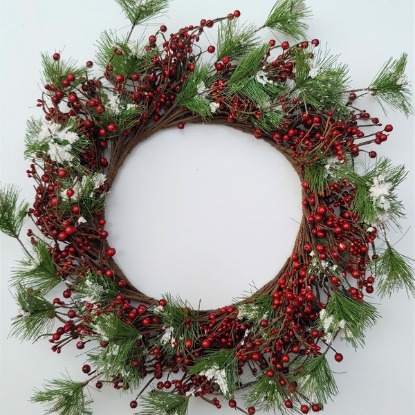 24 Inch Pine Wreath - Etsy