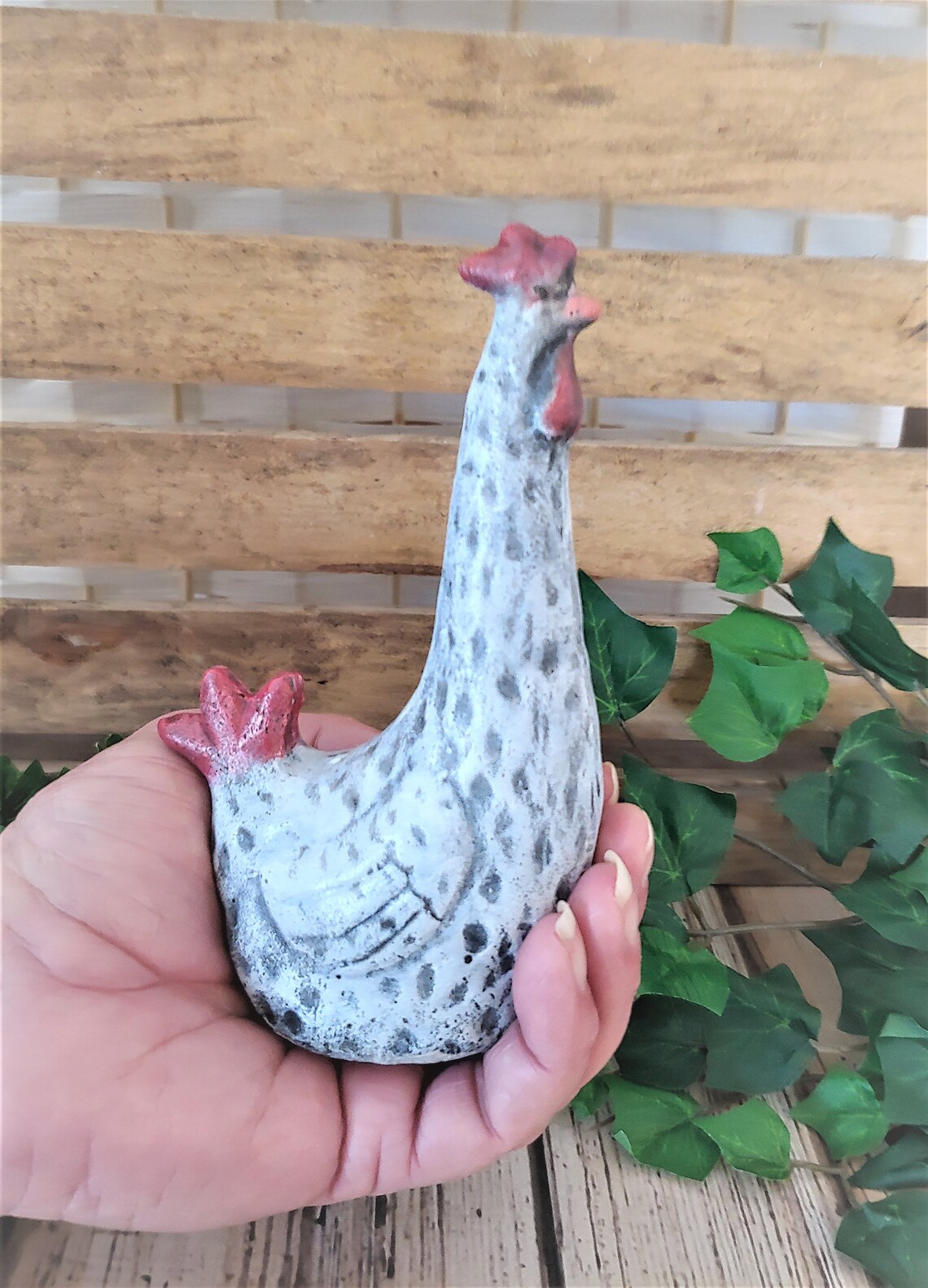 Concrete Chicken 5.5 Tall 2 Wide and 3 in Depth Chicken - Etsy