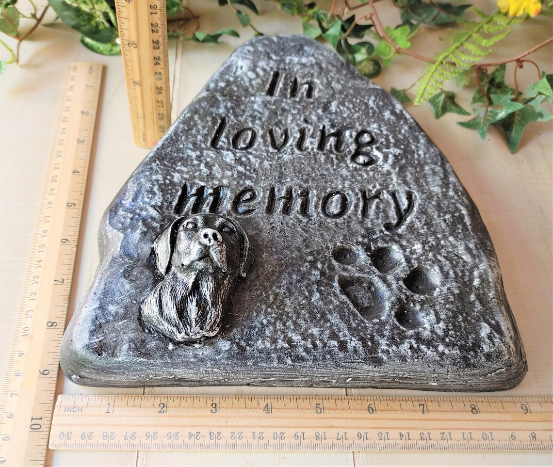 Beagle Pet Memorial in Loving Memory Memorial Stone | Etsy