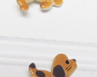 Dog Buttons Set of 10 Craft Sewing Buttons Wood Dog Buttons - Etsy