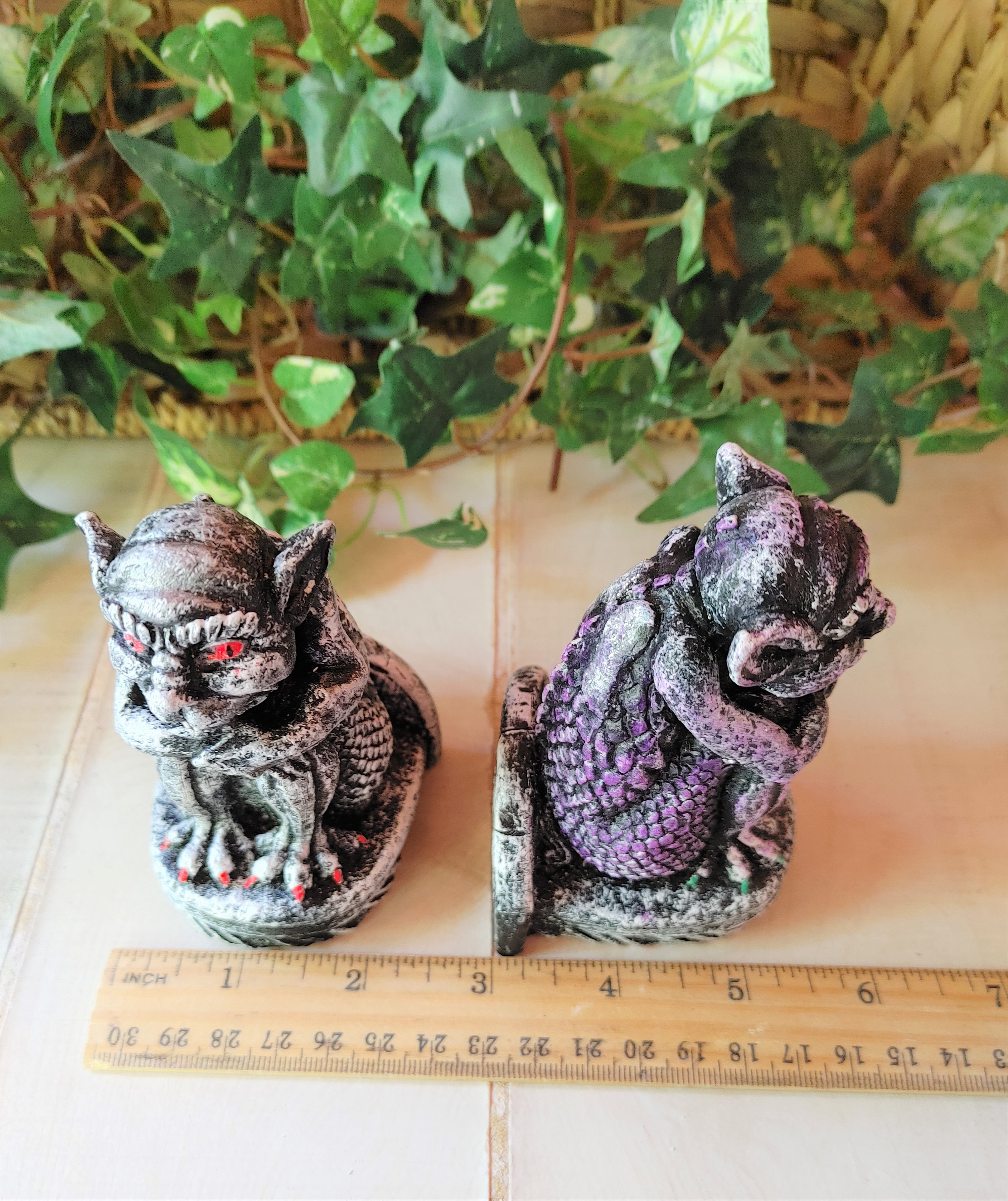 Concrete Small Gargoyle Gremlin Cement Gargoyle Stone | Etsy