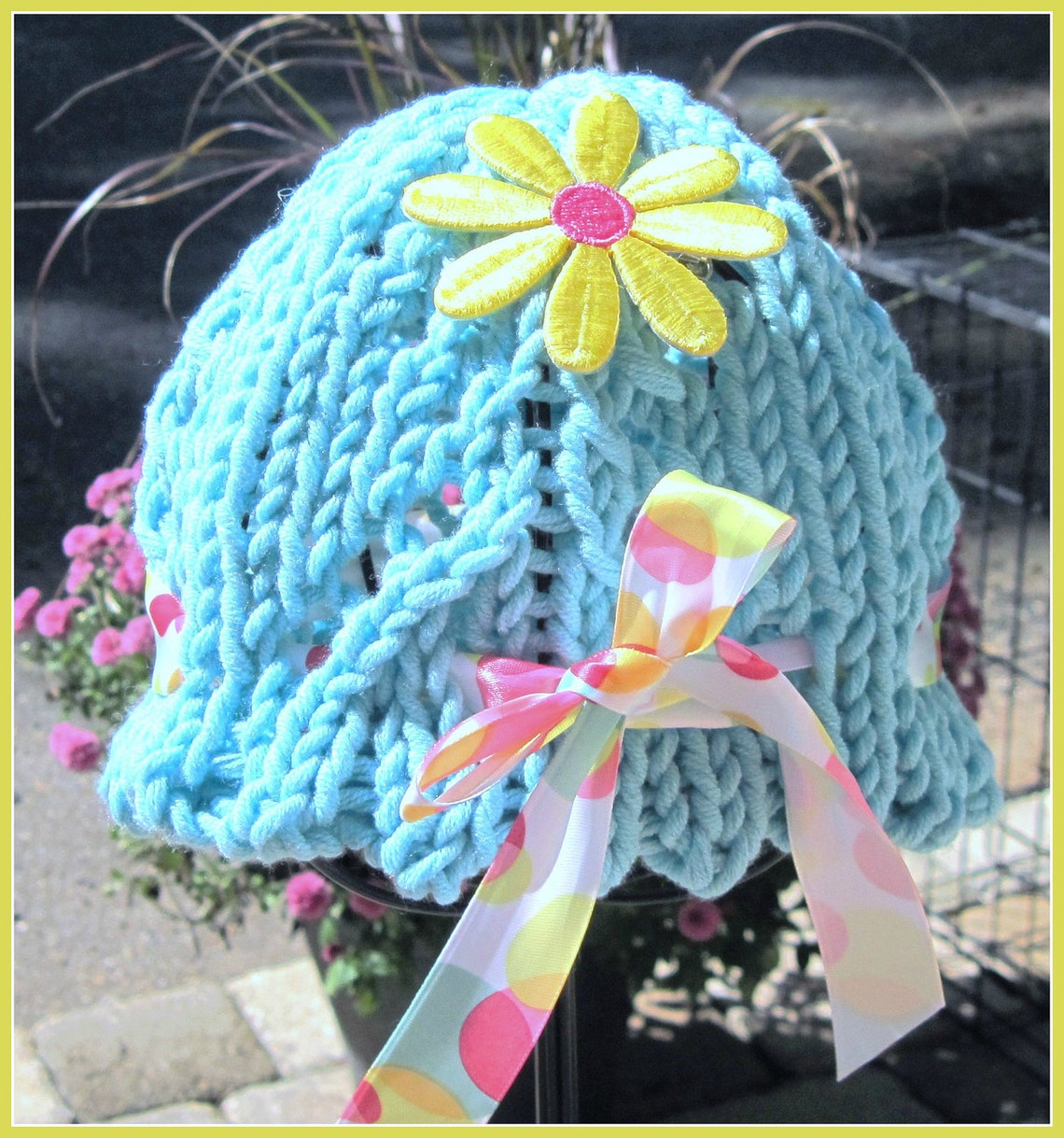 Knitting Pattern Cloche Eyelet Hat Baby Toddler and Child | Etsy