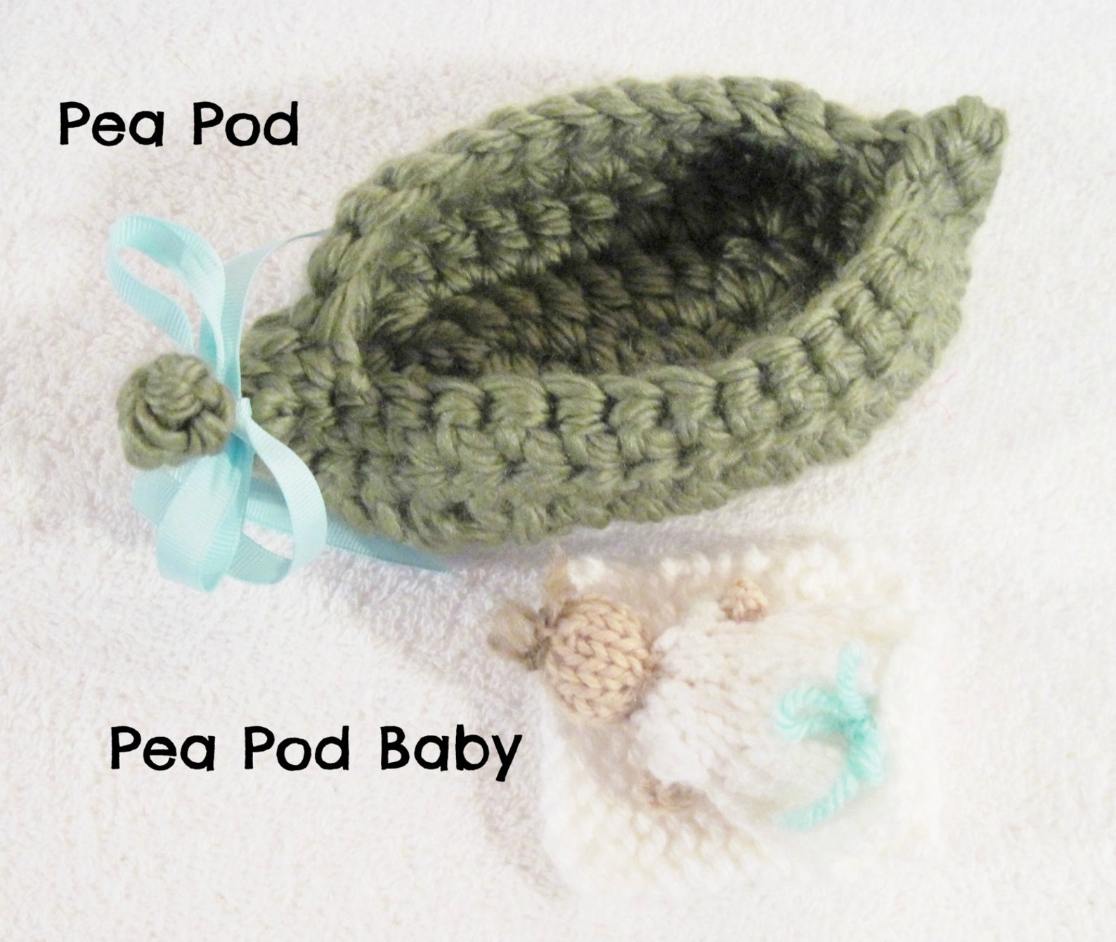 Pea Pod and Baby Pattern Knit and Crochet - Etsy