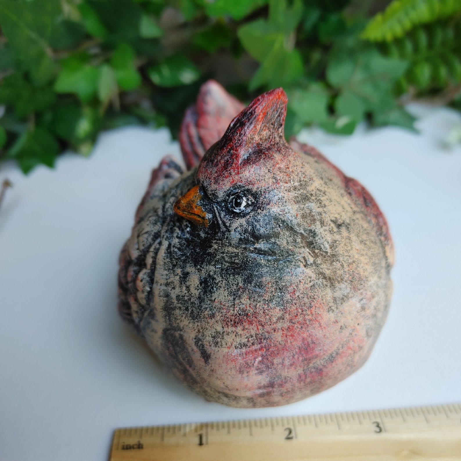 One Fat Male or Female Concrete Cardinal 5 X 4 X 3.5 - Etsy