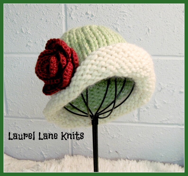 Flapper Cloche Hat in Bulky Yarn Knitting Pattern Sized Child Teen and ...