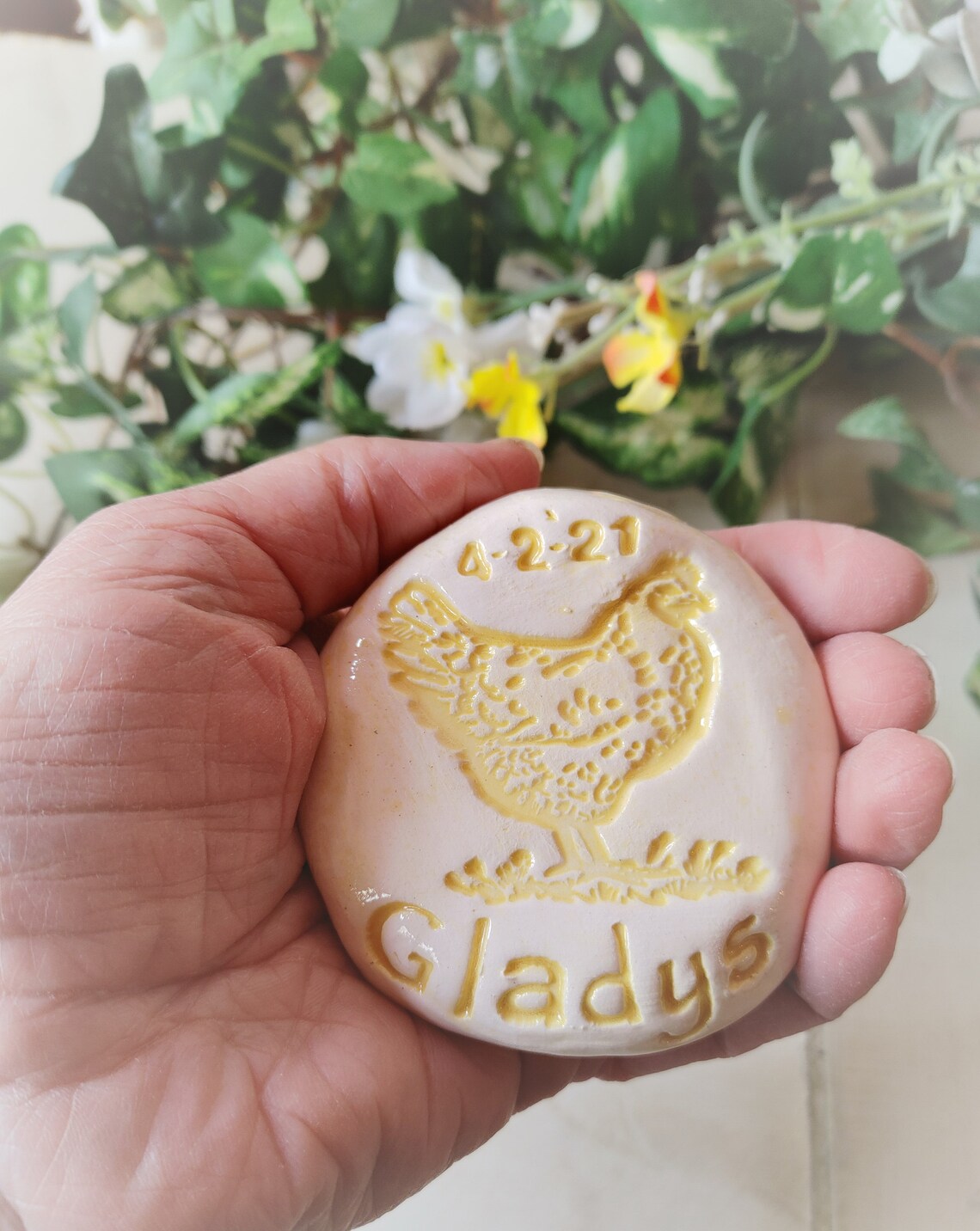 Personalized Chicken or Rooster Memorial Stone 2.5 to | Etsy