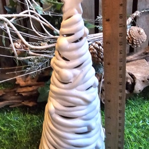 Coil Christmas Tree Lantern 9.5H X 4W Ready to Paint Ceramic Bisque ...