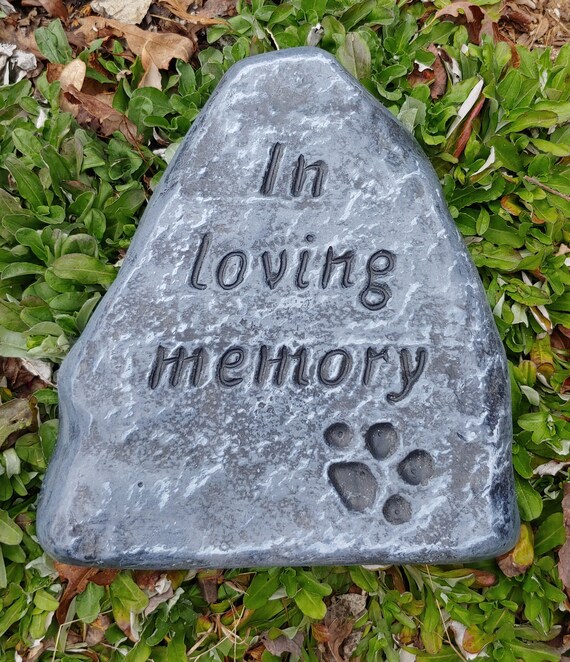 Pet Memorial in Loving Memory Memorial Stone | Etsy