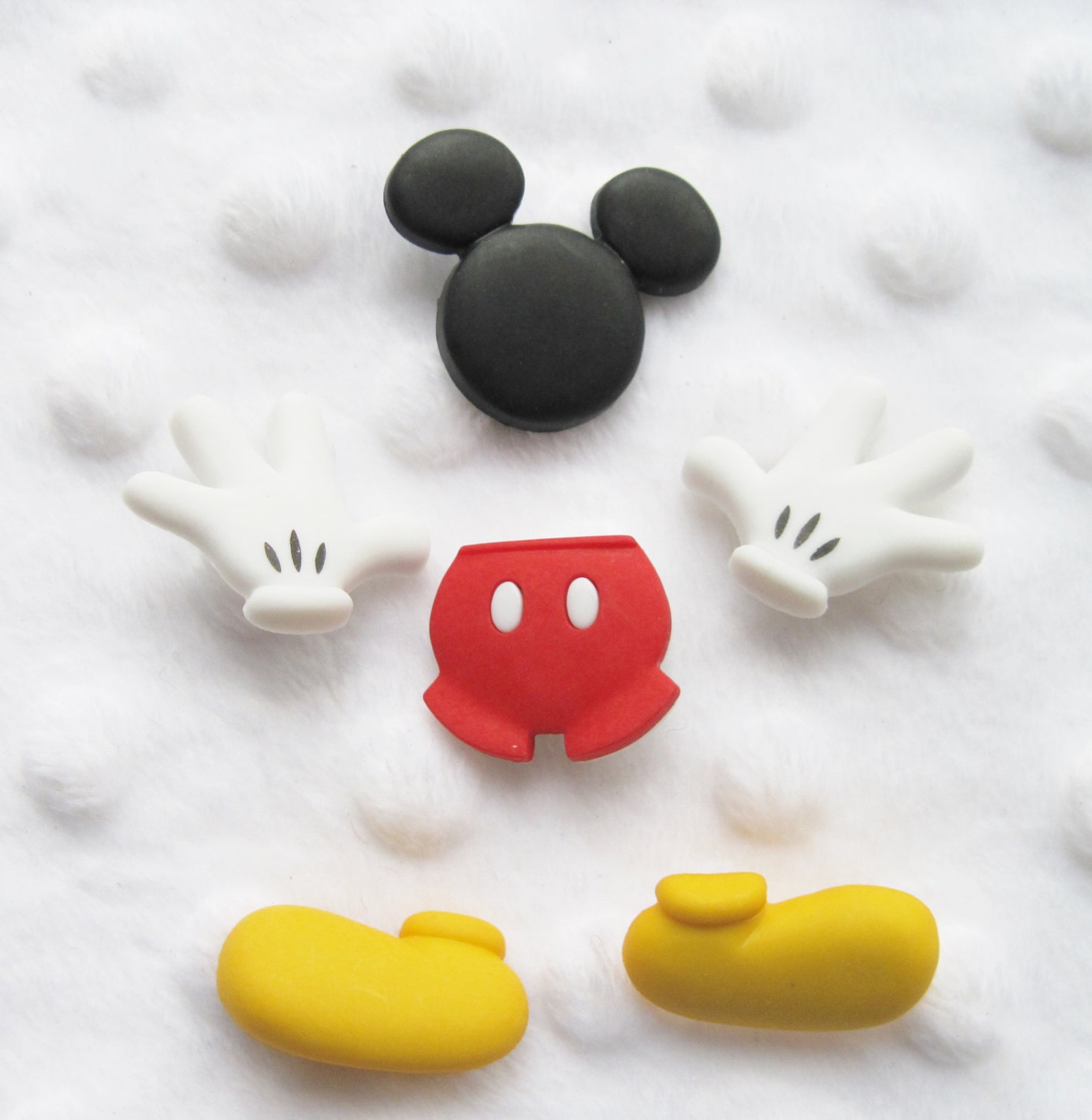 Everything Mickey Disney Buttons and Embellishment Set of 6 - Etsy
