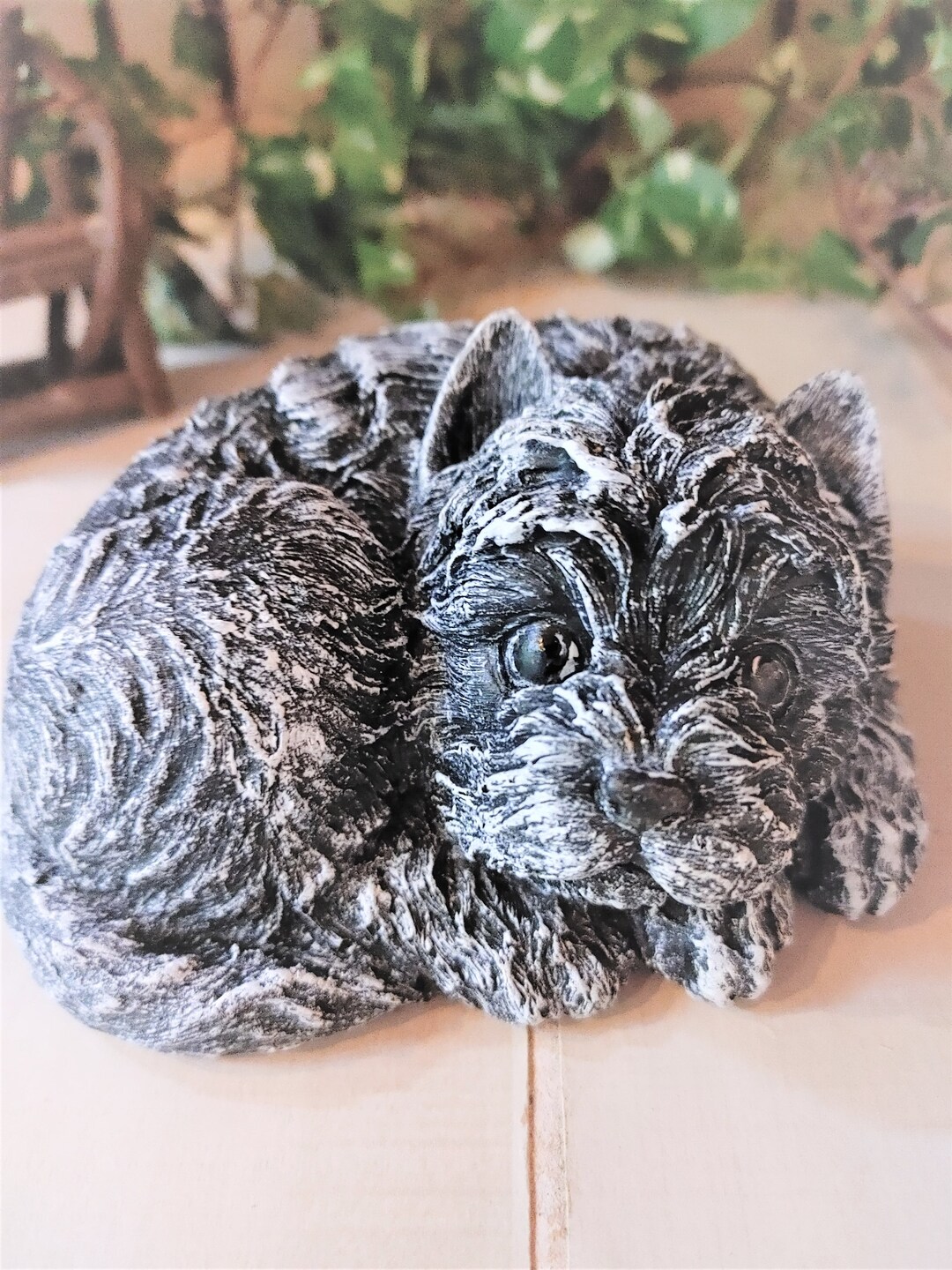Concrete Terrier, Cement Figurine, Cement Terrier, Concrete Dog ...