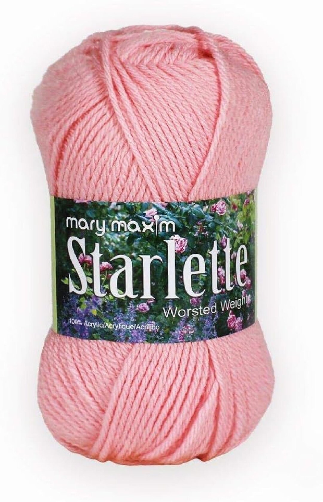 Mary Maxim Starlette Yarn Pale Petal Pink, Lot Number 629017 - Etsy